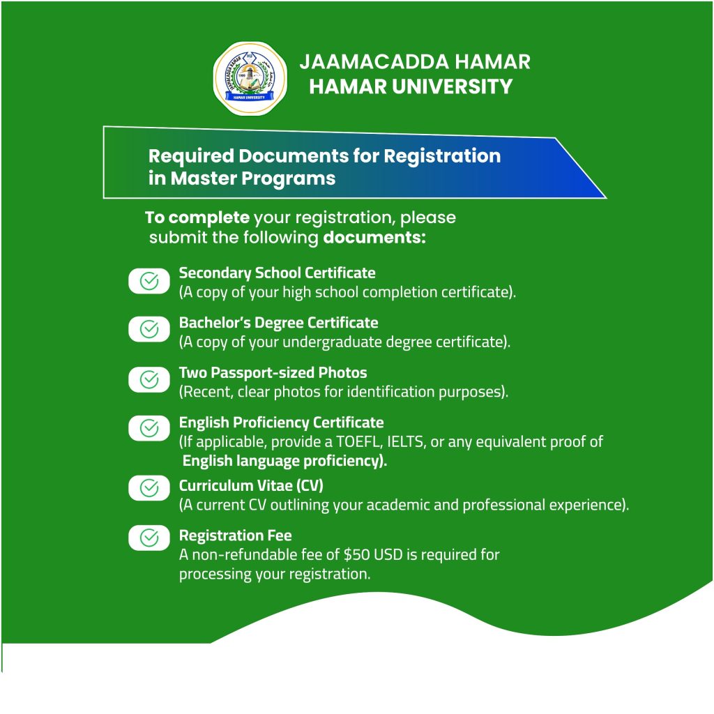 Admission Requirements for Master Program – Hamar University